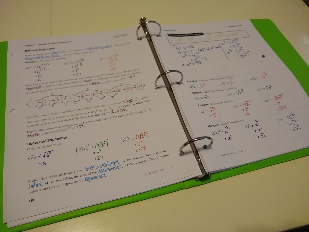 Algebra 2 Class Notes v. 0.1 – The Prime Factorisation of Me